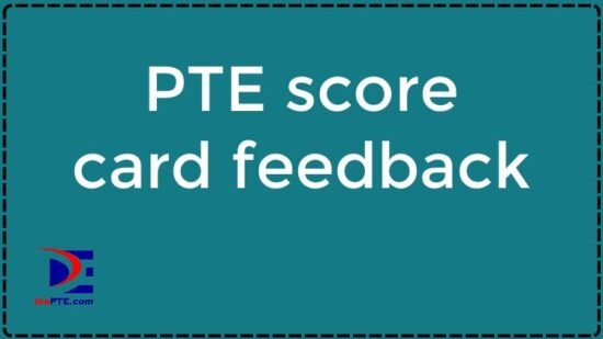 PTE score card analysis/feedback - thePTE